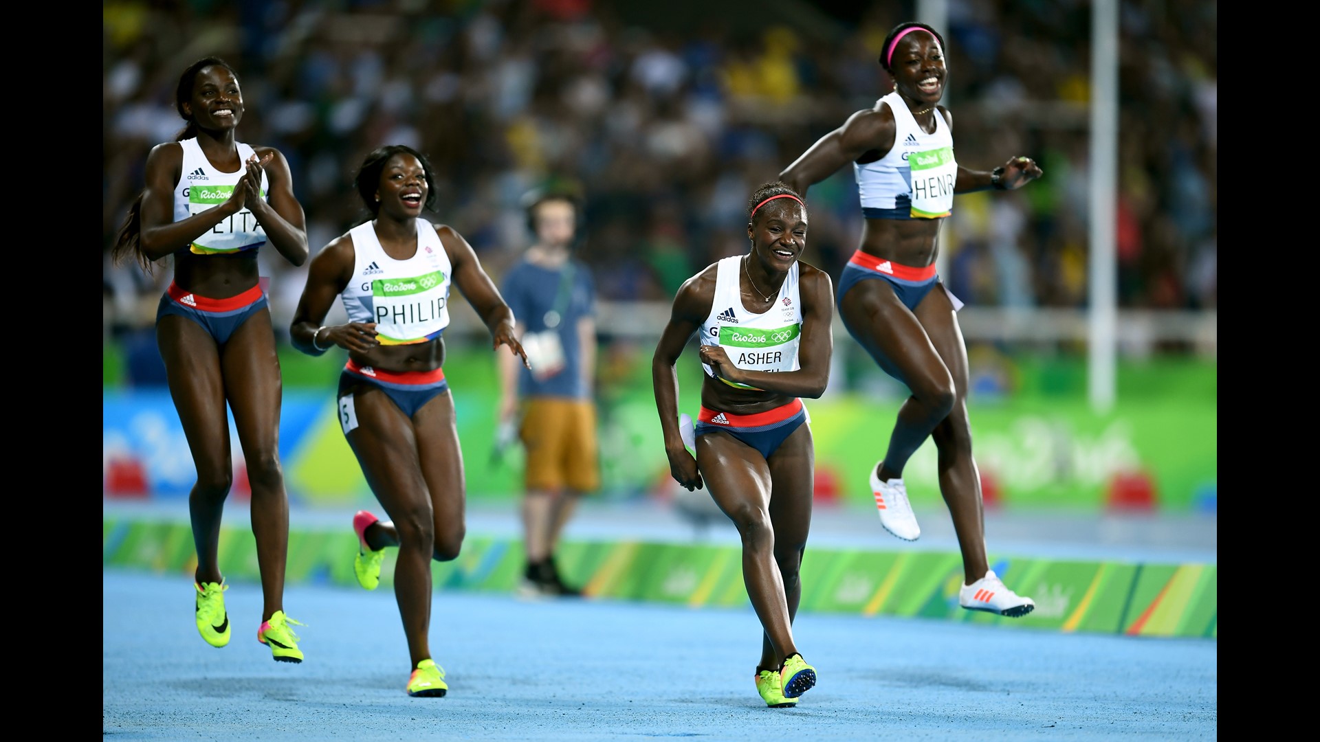 Olympic race walker collapses after fluids fall from shorts | 11alive.com