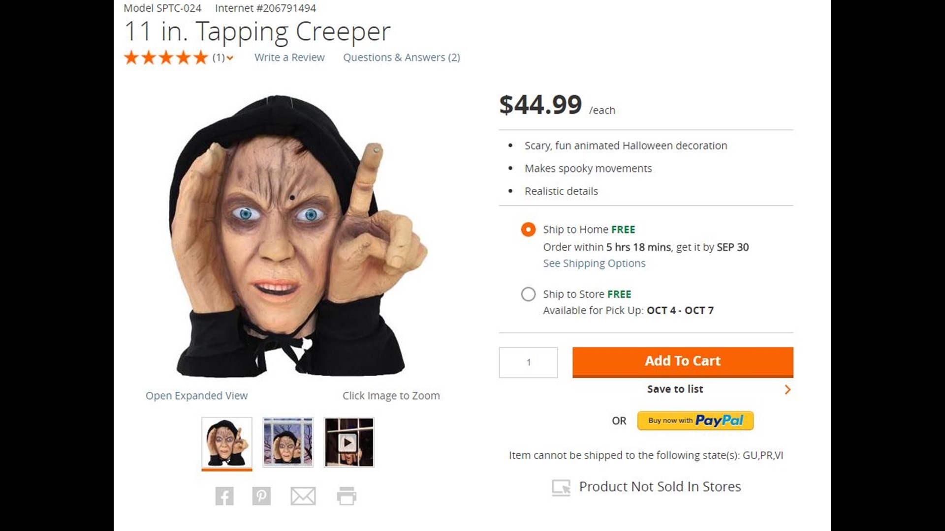 PHOTOS | "Scary Peeper Creeper" decorations | 11alive.com