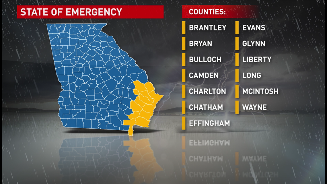 State of Emergency issued for 30 Georgia counties | 11alive.com