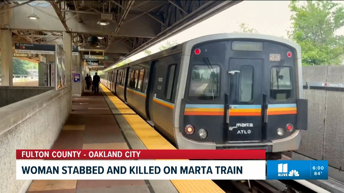 Woman dead after violent stabbing attack on MARTA train at Oakland City ...