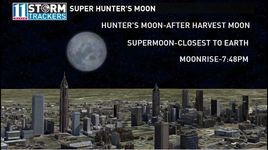 Viewing super 'Hunter's Moon' over Atlanta | 11alive.com