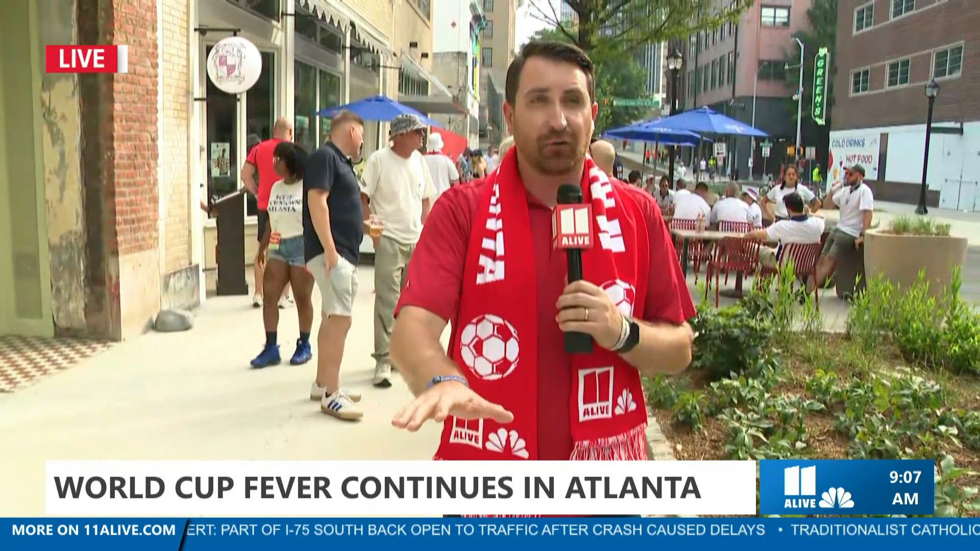 Looking in on England fans gathering ahead of World Cup match in ...
