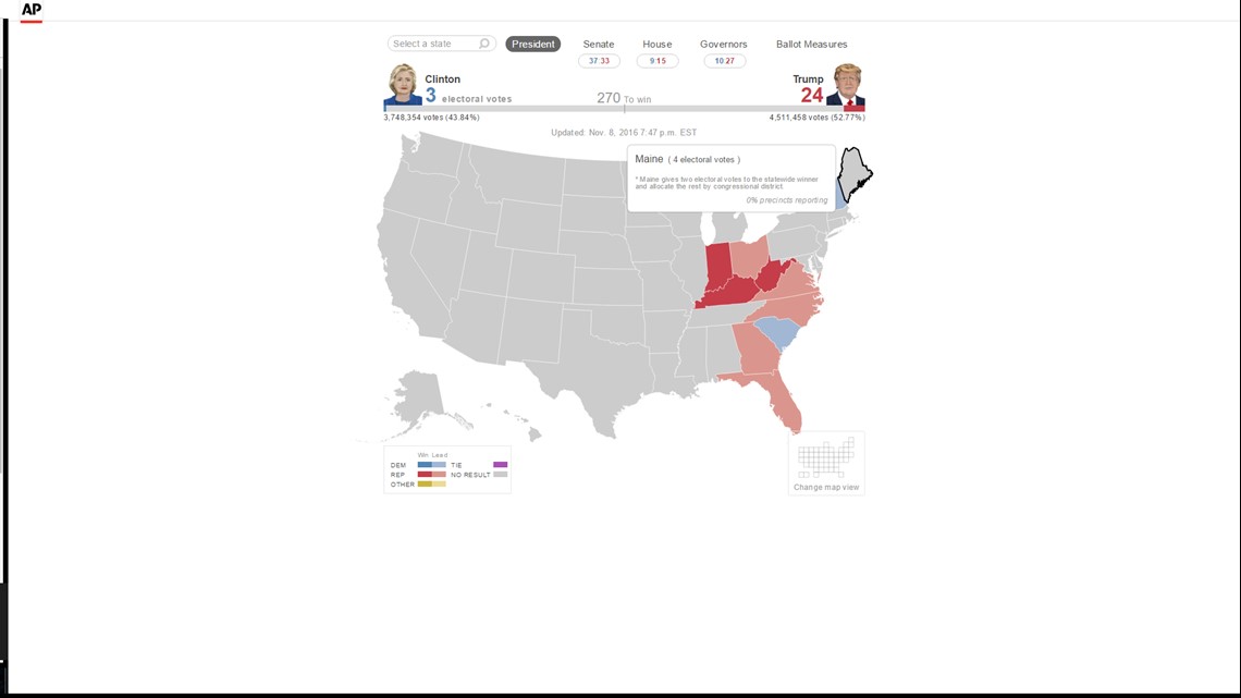 Interactive AP election map | 11alive.com