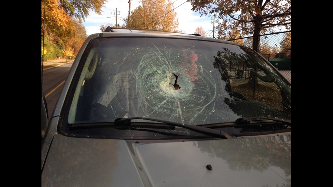 Mother: hurled brick shattered car windshield | 11alive.com