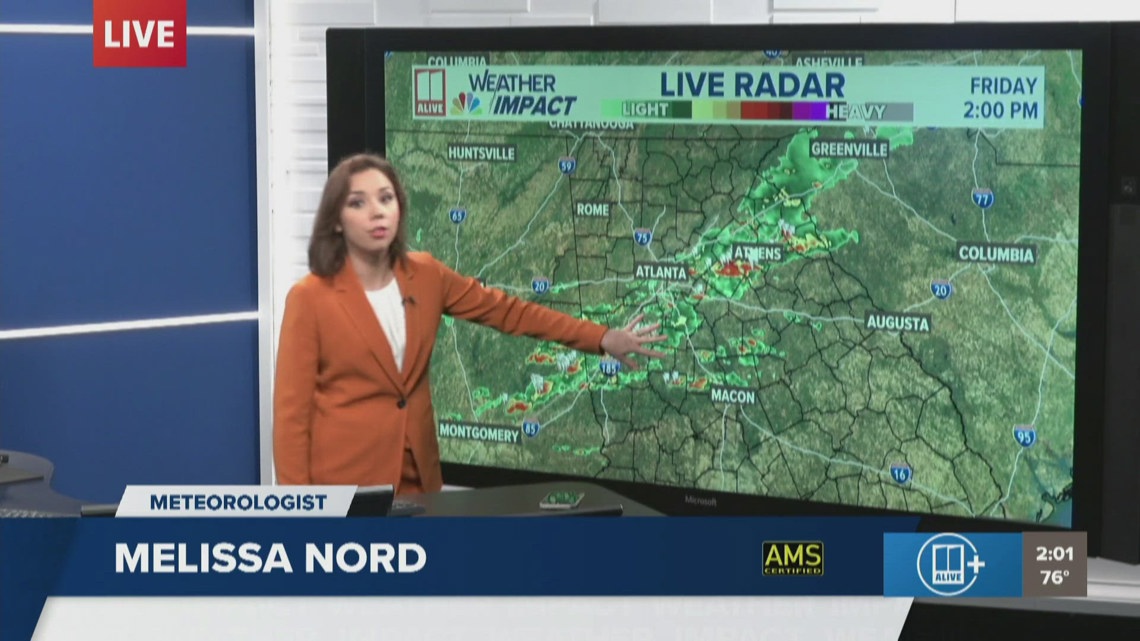 Storms move through metro Atlanta | Latest forecast, radar | 11alive.com