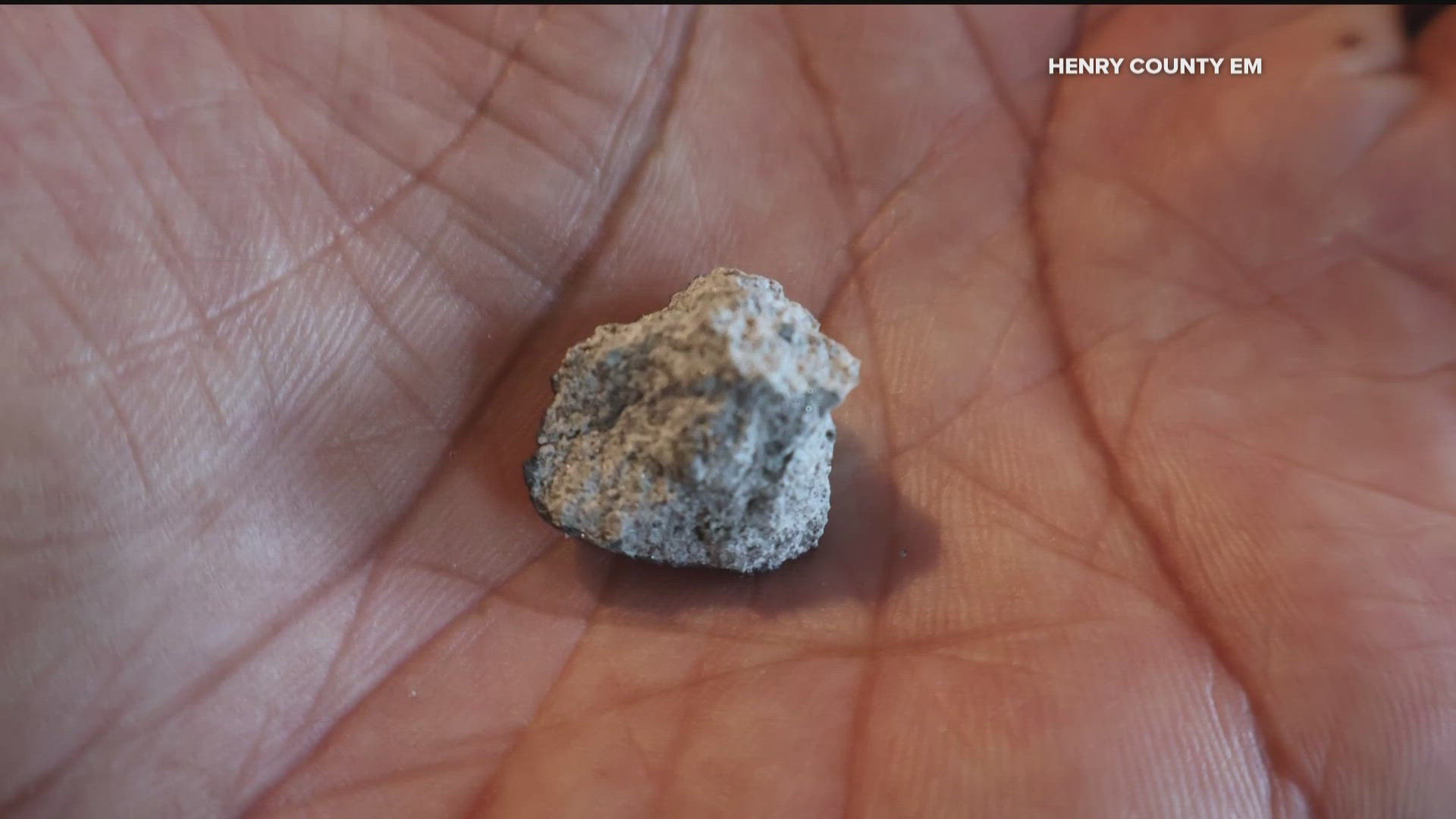 New photos of piece of potential meteorite that Henry County home ...