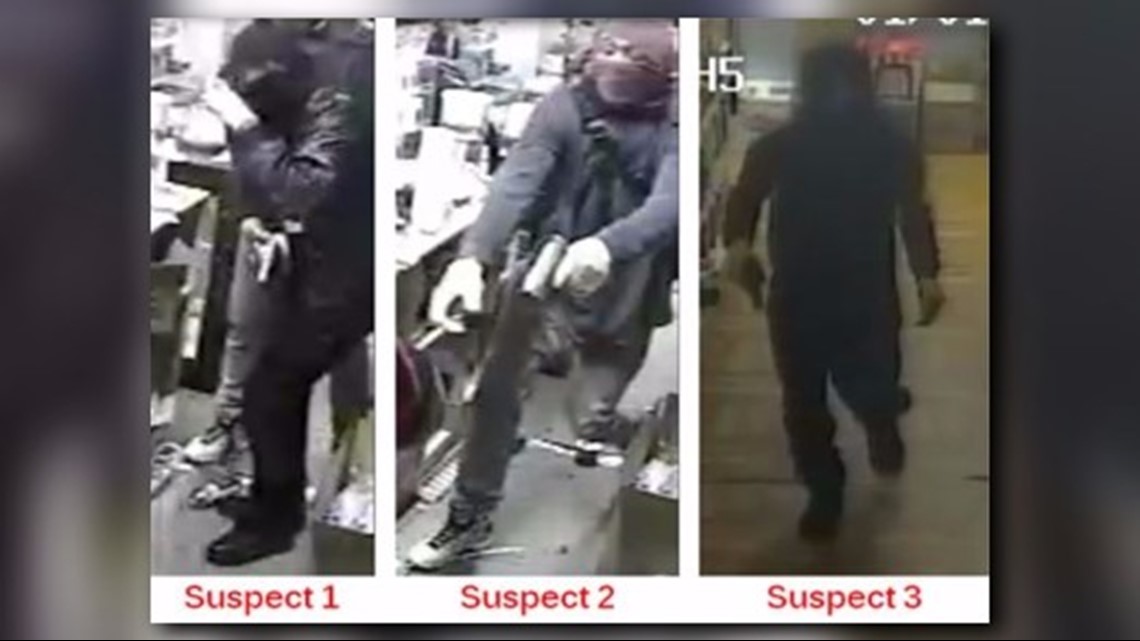 Employee shot 4 times, fights back; 3 suspects at large | 11alive.com