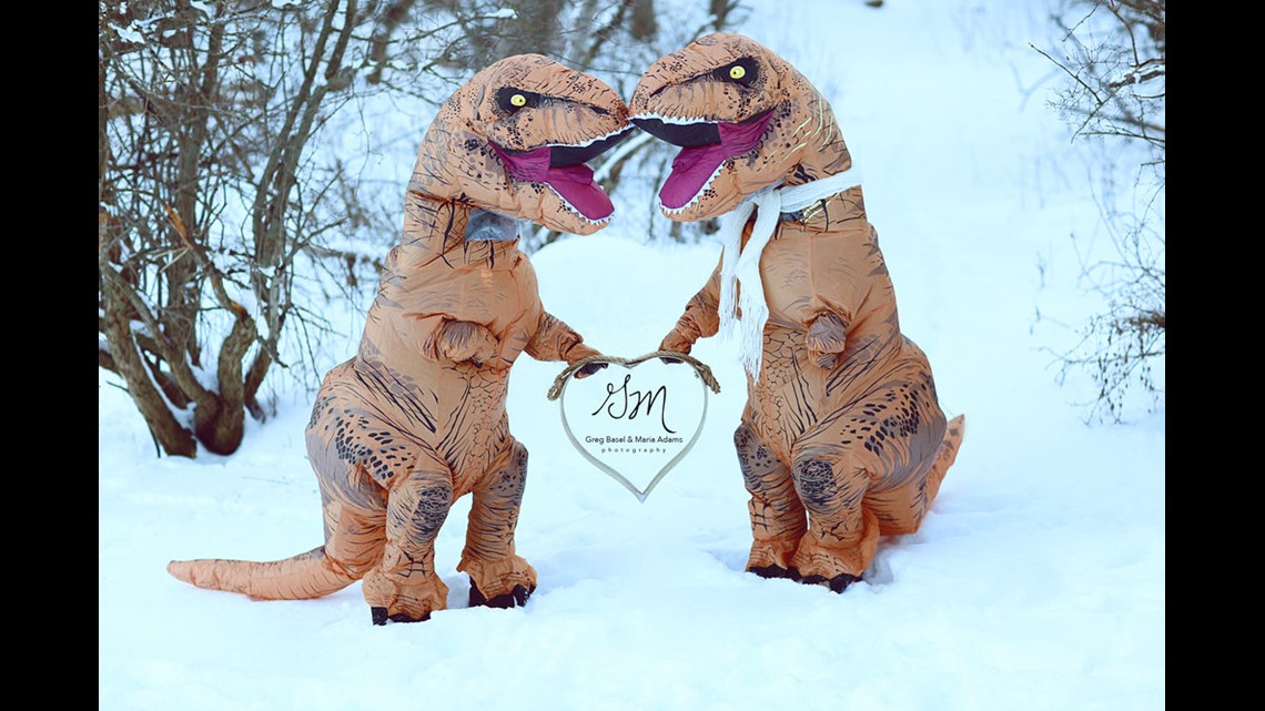 PHOTOS: T-Rex couple poses for photoshoot | 11alive.com