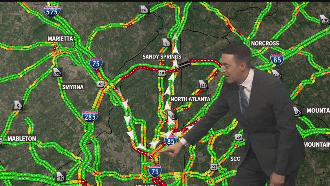 How to get around traffic on I-285 after fiery crash | 11alive.com
