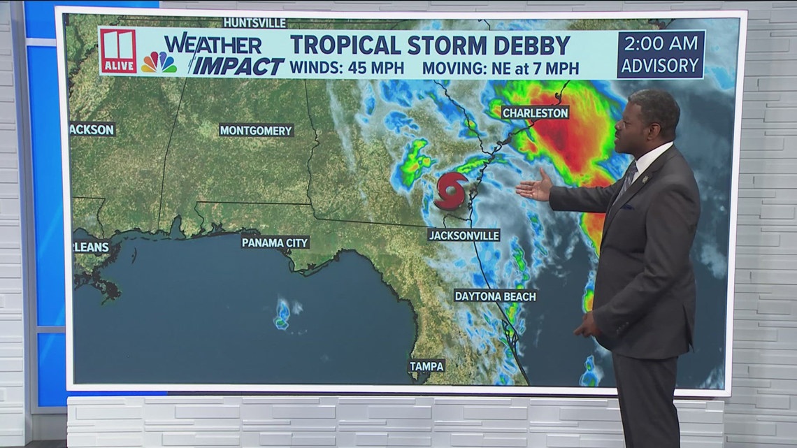 Weather Impact Forecast | Minimal impacts from Tropical Storm Debby ...