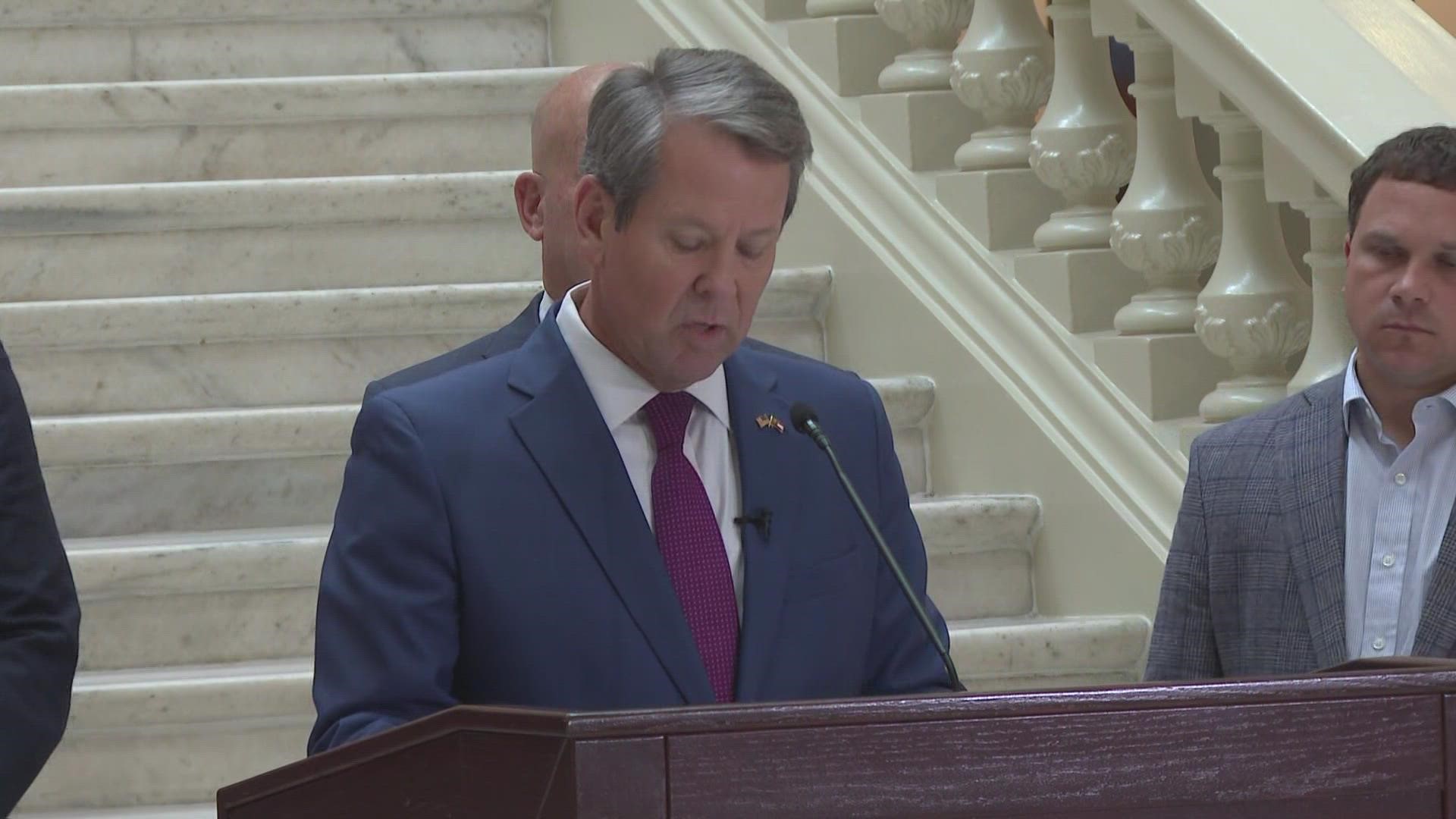 'Hunker down and keep choppin' | Gov. Kemp talks about success of his ...