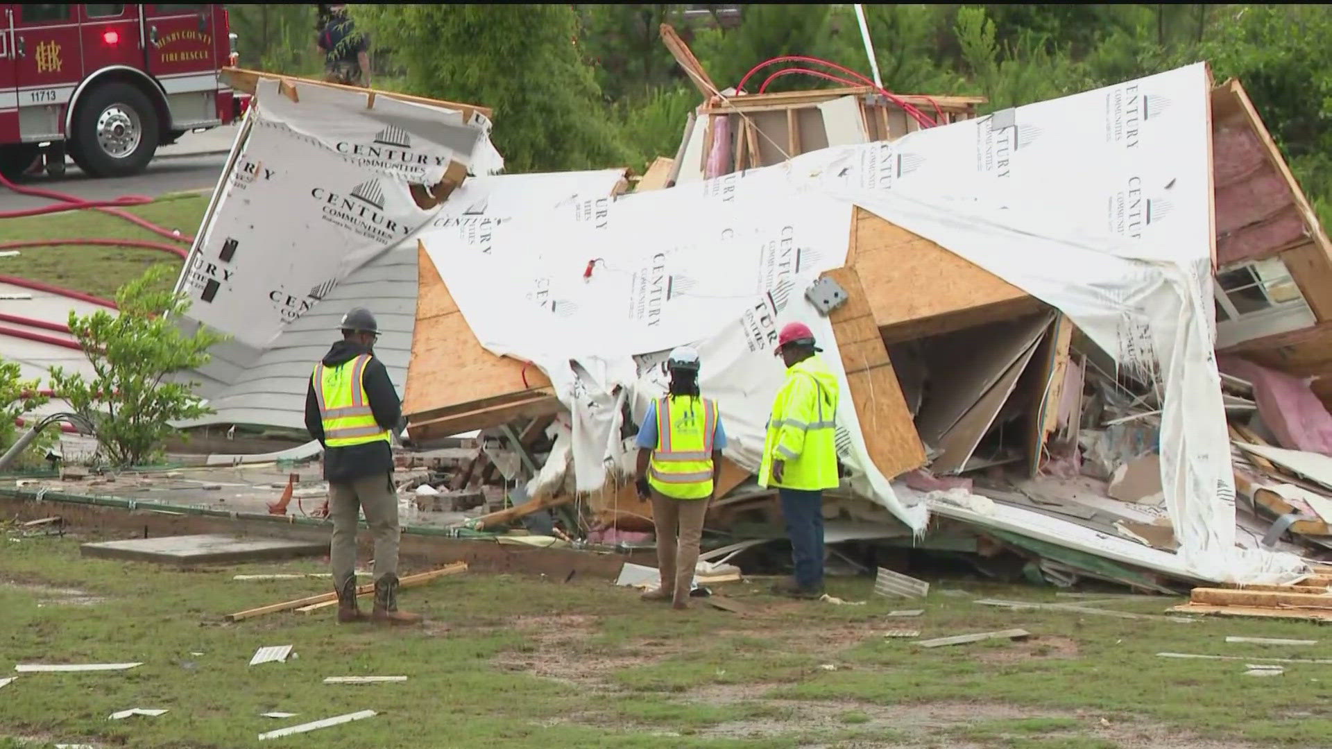 Tornado damage in Locust Grove | 18-year-old critically hurt | 11alive.com