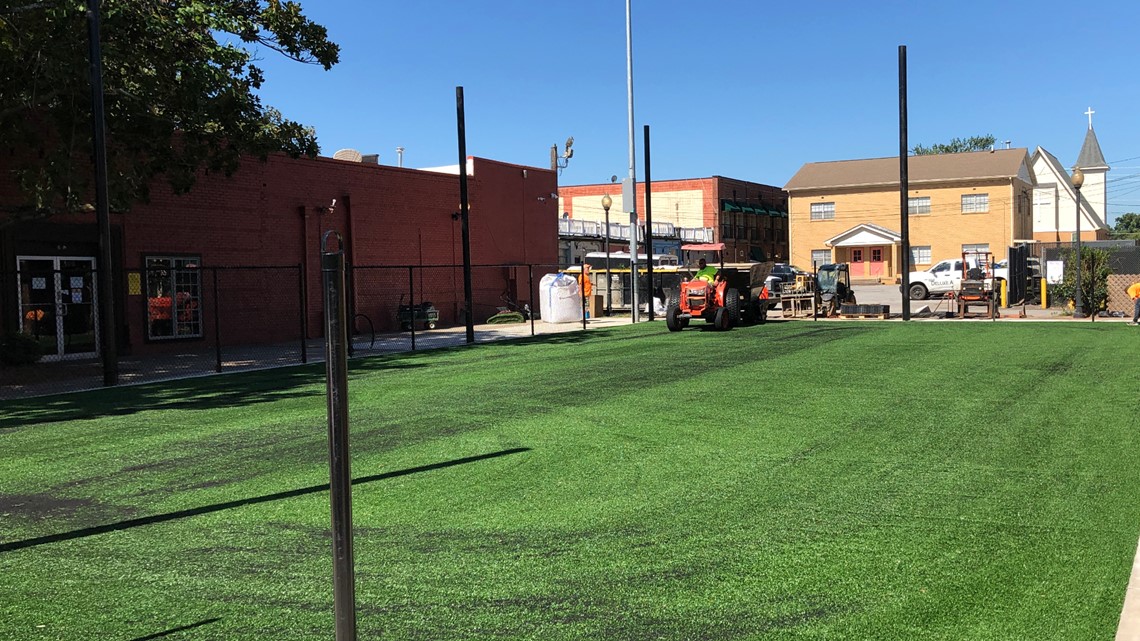Soccer field nears completion by East Point MARTA | 11alive.com