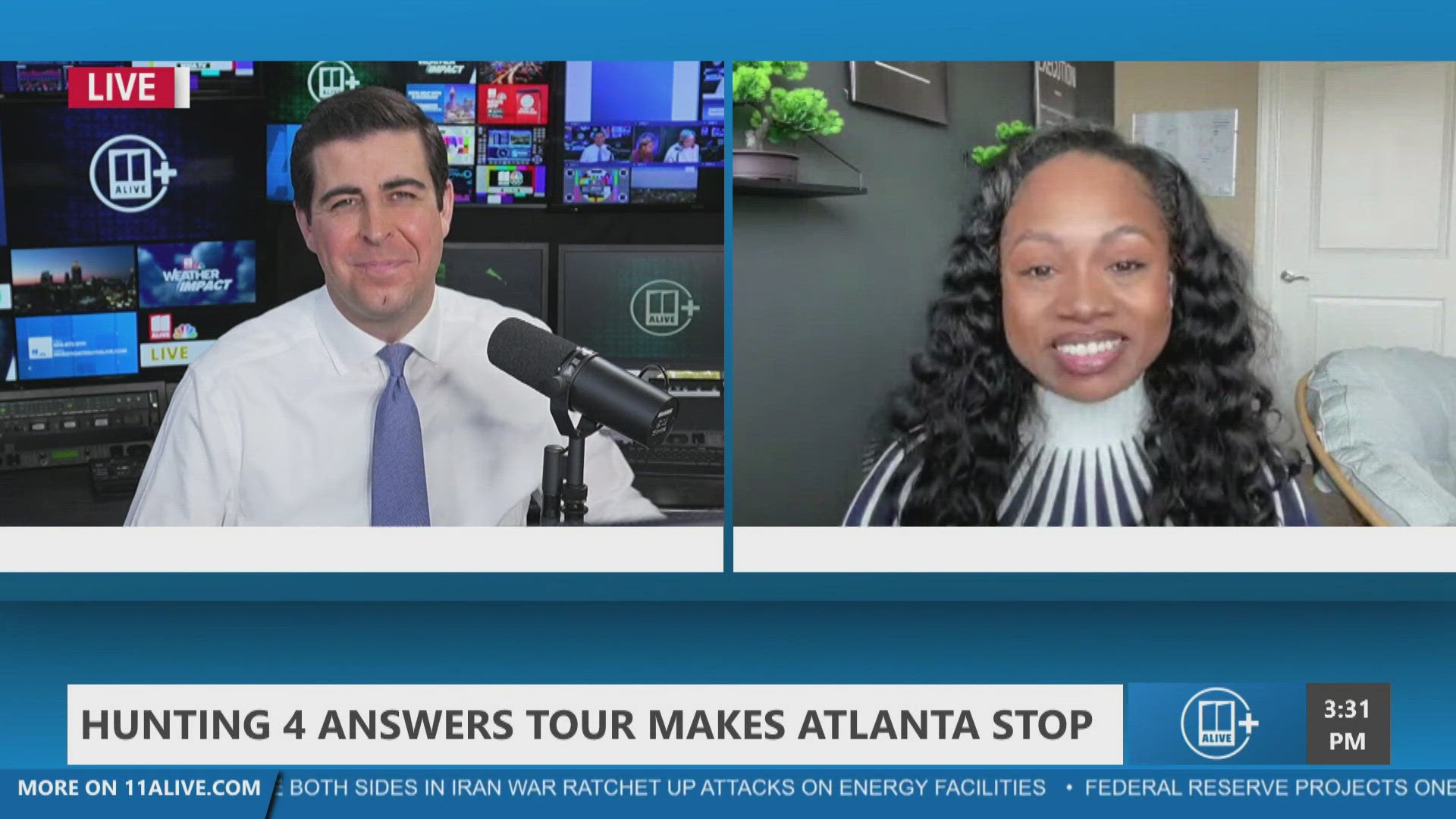 Hunter Gilmore Launches Hunting 4 Answers Tour at Agnes Scott | 11alive.com