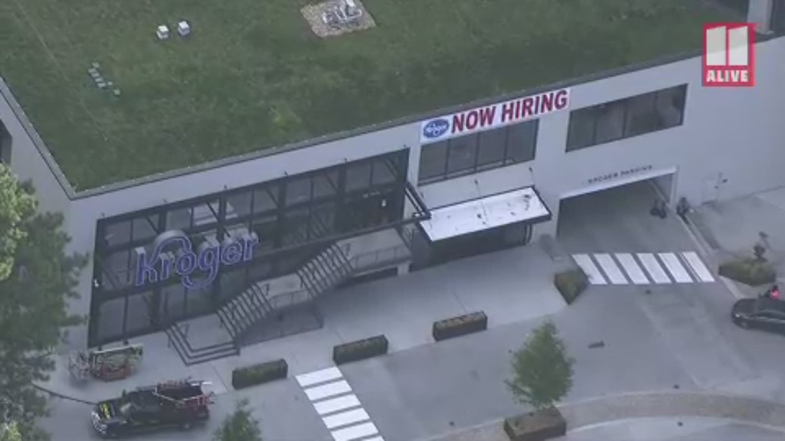 An aerial view of '725 Ponce' Kroger, formerly 'Murder' Kroger in ...