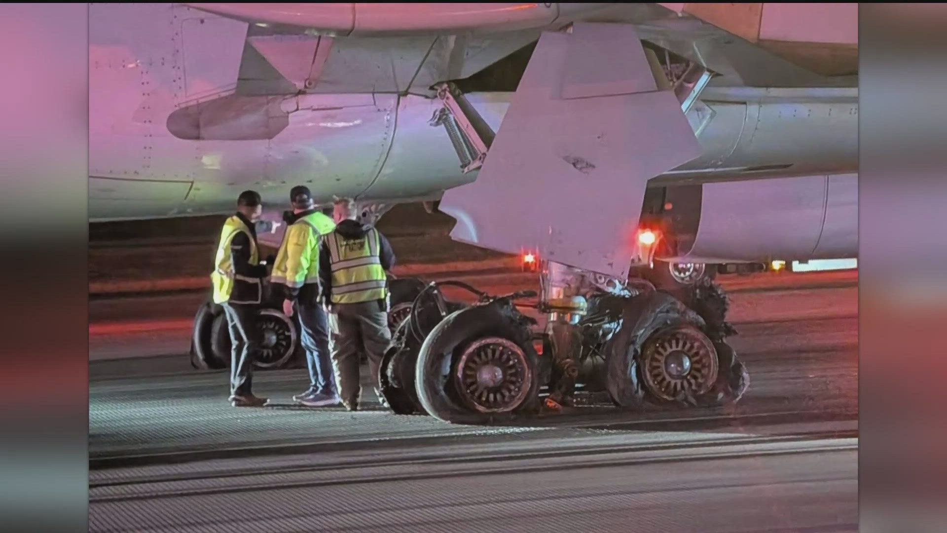 Passengers recount terrifying landing after tires blow during landing ...