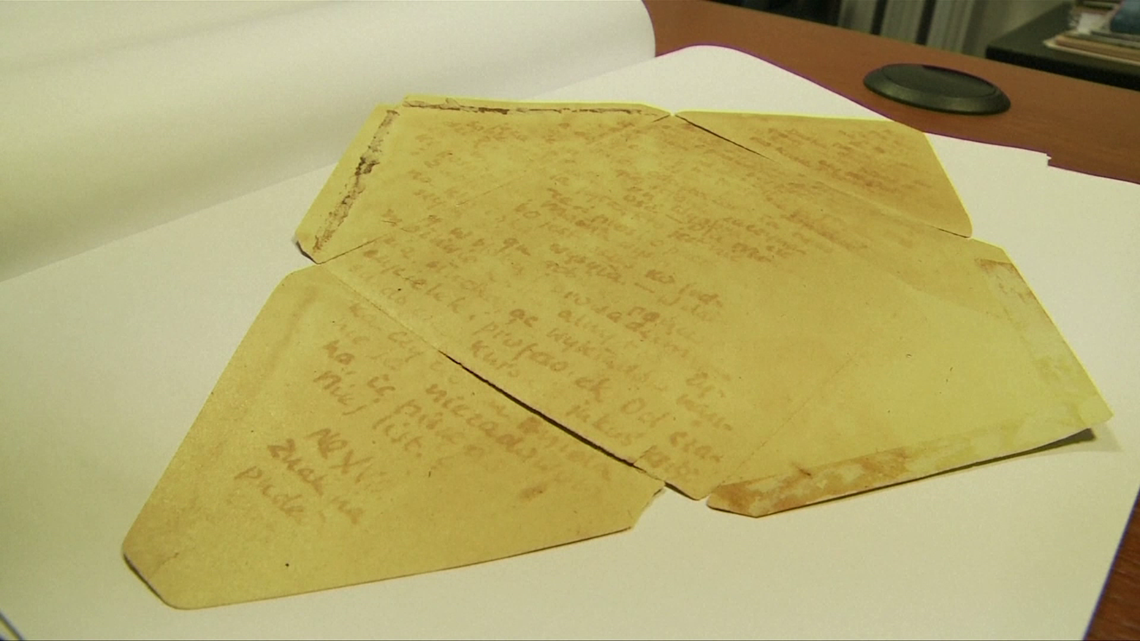 Letters written in urine preserved from Nazi concentration camp ...