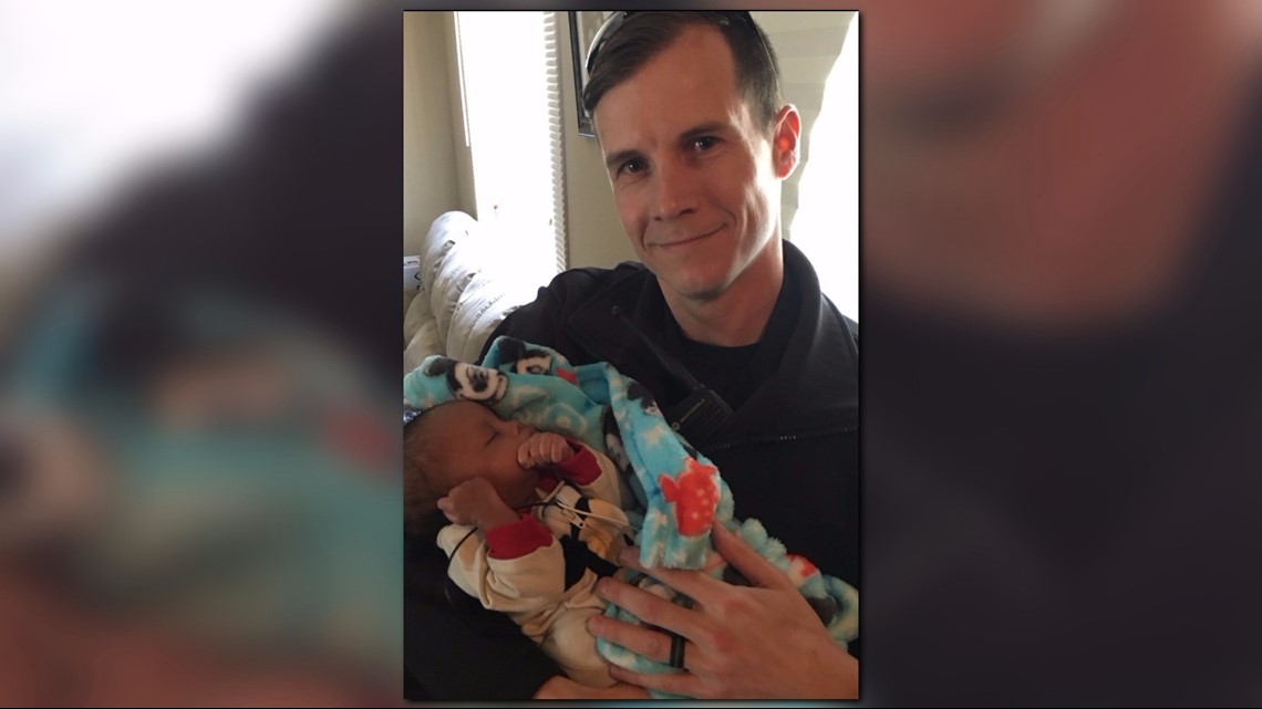 Marine-turned-cop credited with bringing baby boy with no heartbeat ...