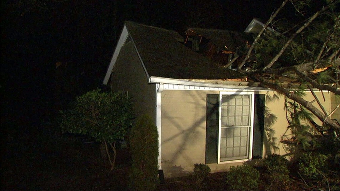 Tree crashes through roof of home in Peachtree Corners | 11alive.com