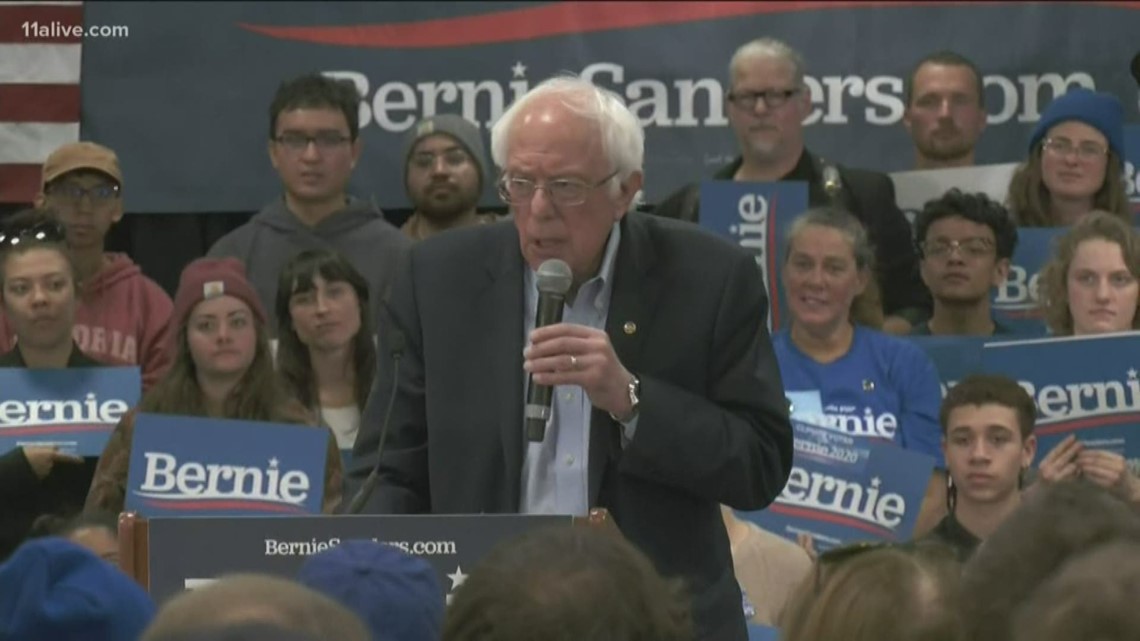 Poll: Bernie Sanders pulling ahead of Democratic competitors | 11alive.com