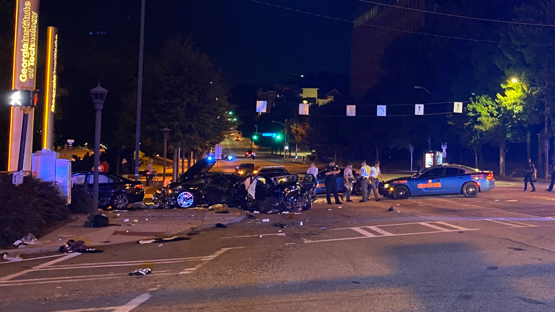 GSP chase near 10th Street: Fleeing vehicle crashes into car | 11alive.com