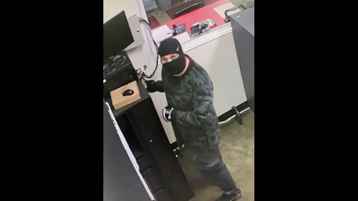 PHOTOS: Burglars cut through wall to rob safe | 11alive.com