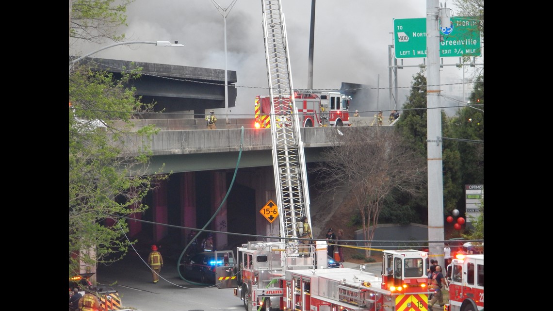Video Interstate 85 Collapses In Massive Fire In Atlanta 11alive