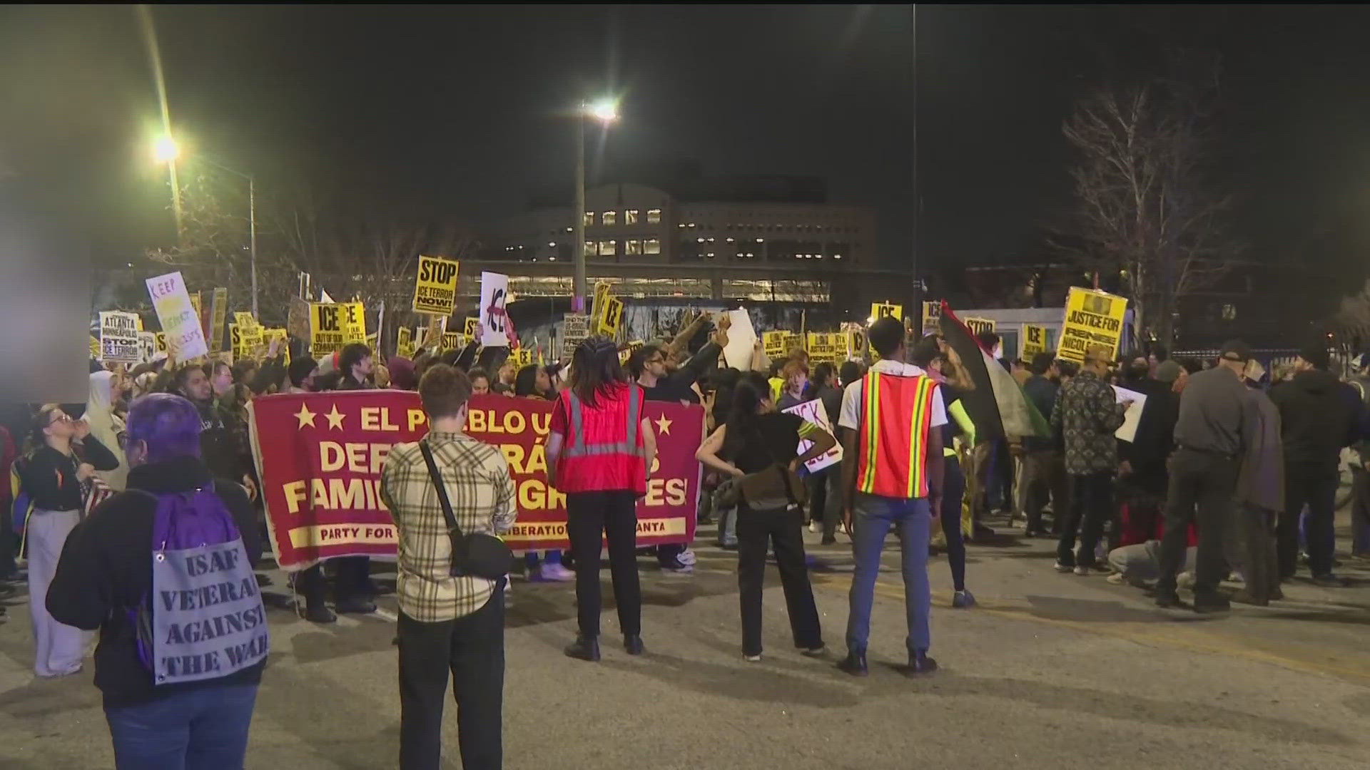 Hundreds protest, march in Downtown Atlanta after woman killed in ...