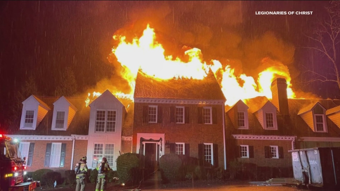 Lightning strike causes fire at Georgia home of religious community ...