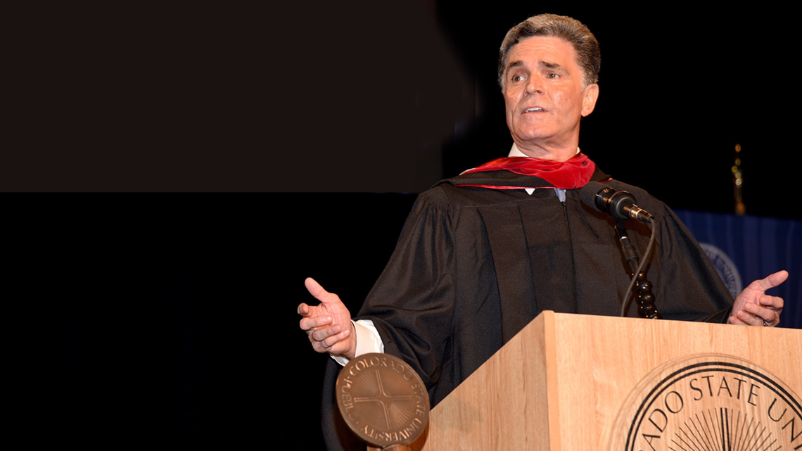 Jeff Hullinger speaks before crowd of 8,000 at Colorado State-Pueblo ...