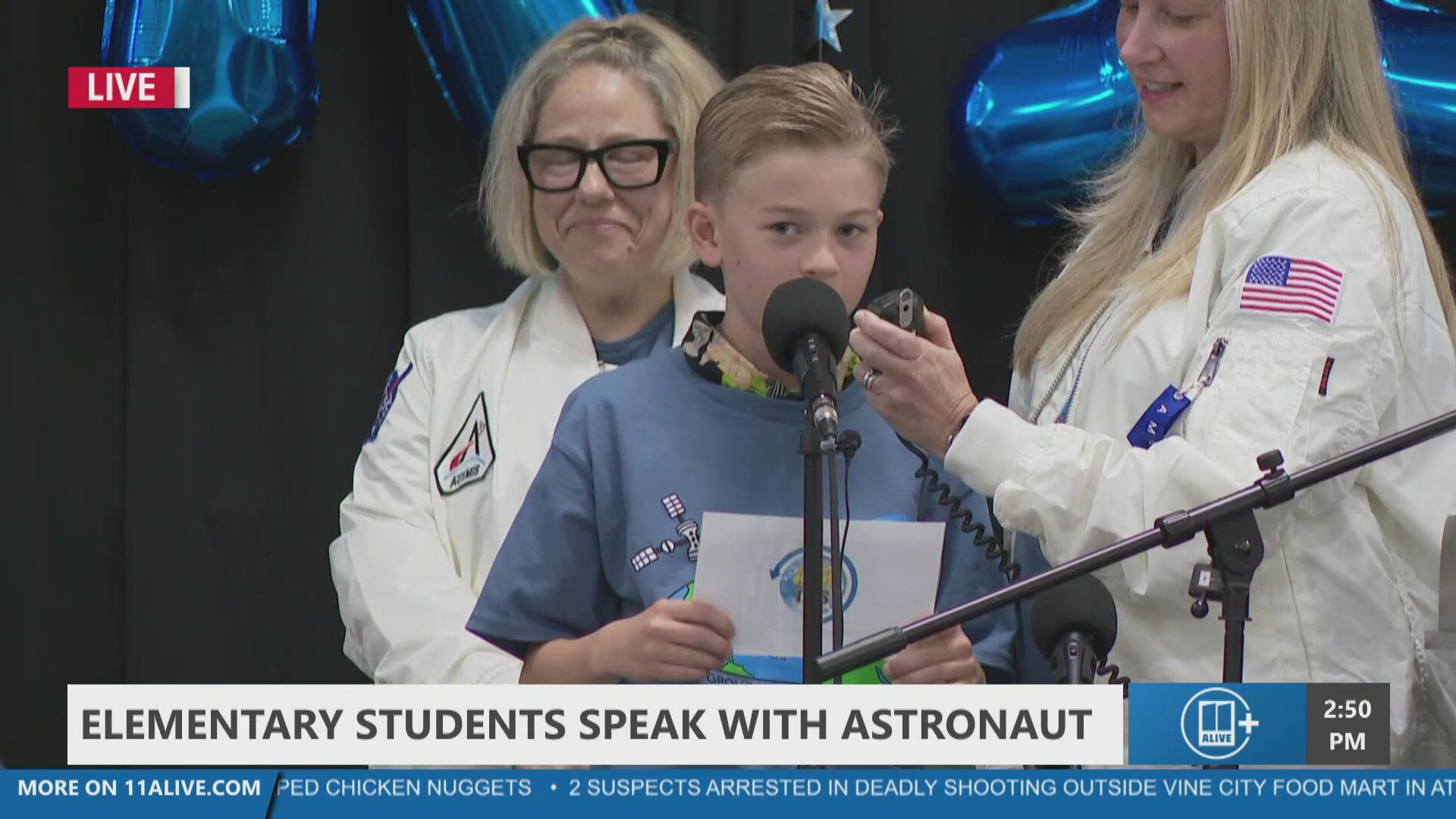 Elementary students speak with astronaut on ISS | 11alive.com
