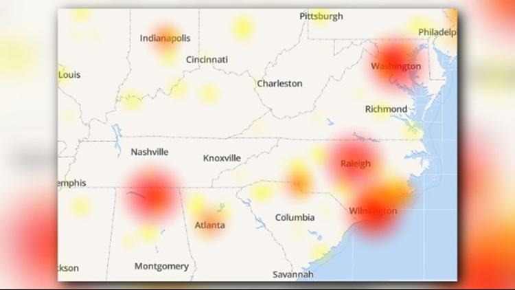 Widespread phone/Internet outages reported along East Coast | 11alive.com