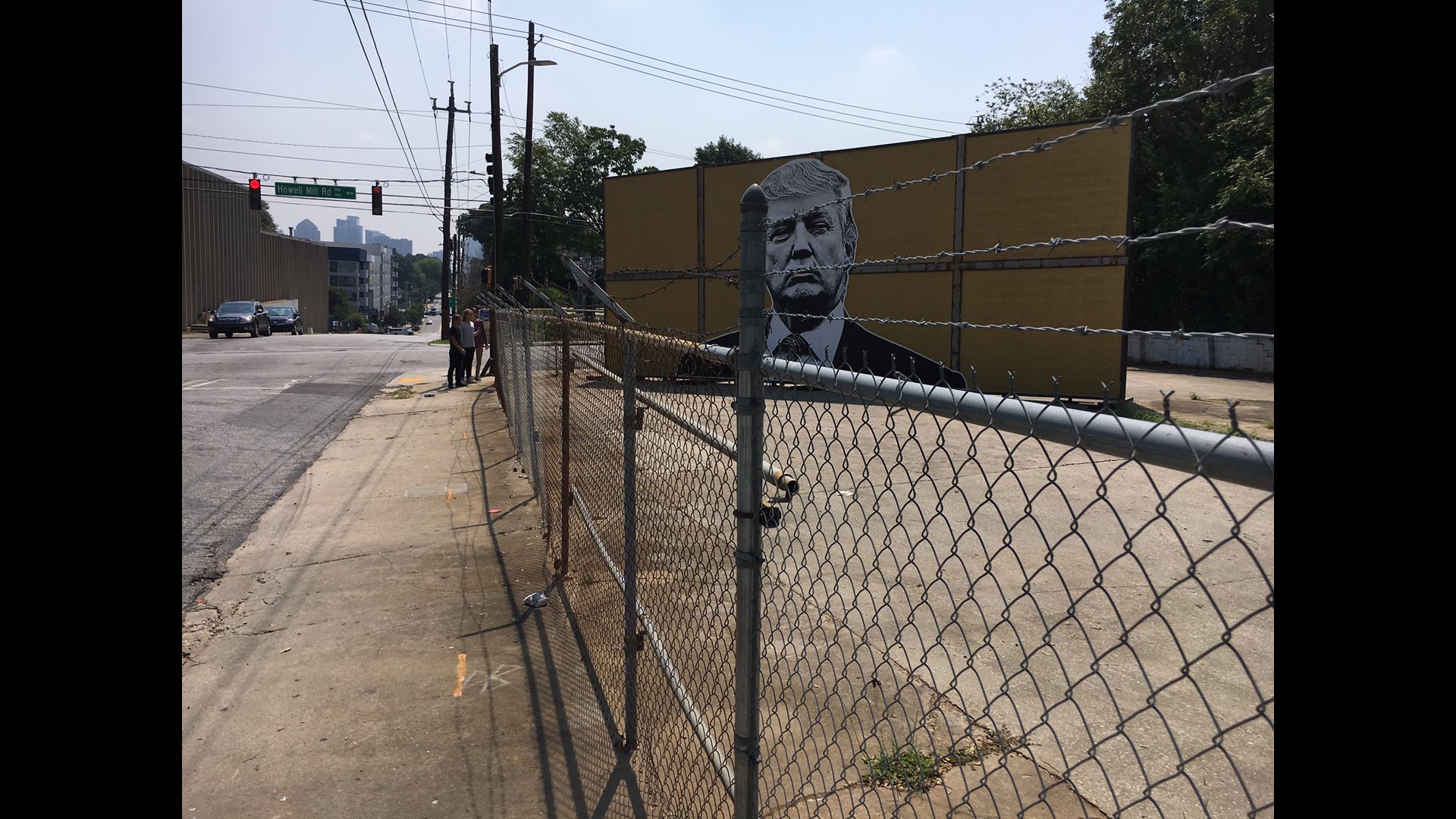 'The Border Wall' assembled along Atlanta's West Side | 11alive.com