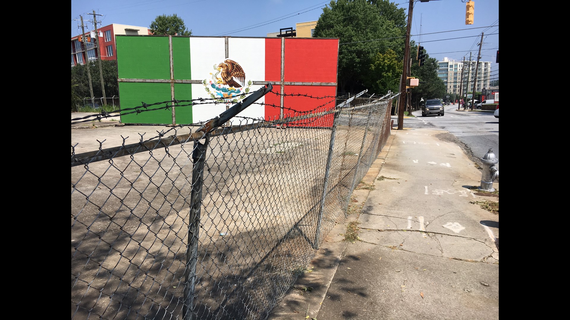 'The Border Wall' assembled along Atlanta's West Side | 11alive.com