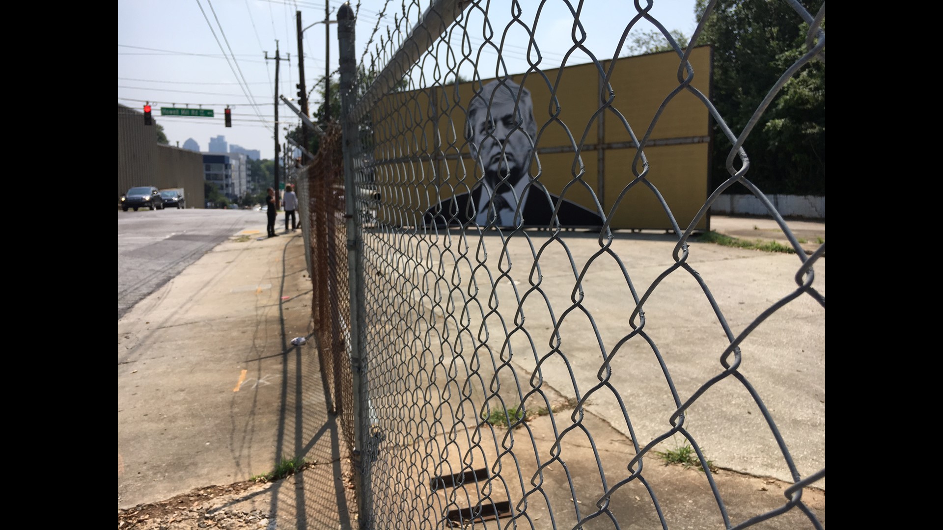 'The Border Wall' assembled along Atlanta's West Side | 11alive.com