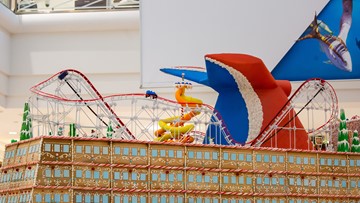 Giant gingerbread cruise ship replica at Lenox Mall | 11alive.com