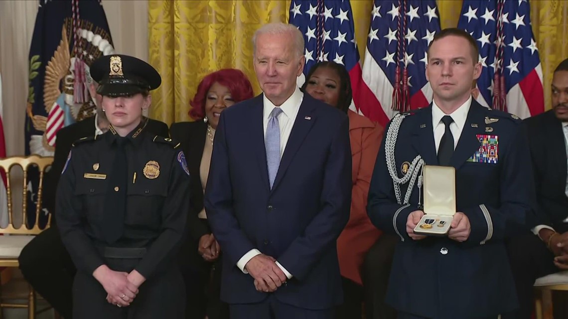 UGA alumn Caroline Edwards honored with presidential medal | 11alive.com