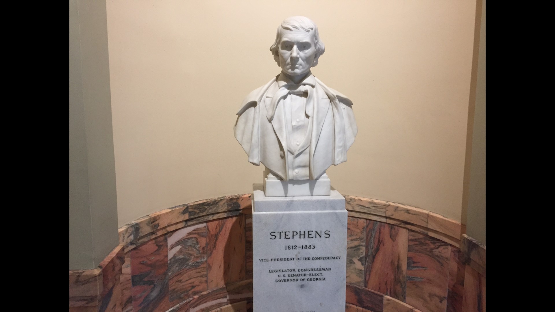 Monument for Confederate general at Georgia state Capitol defaced ...