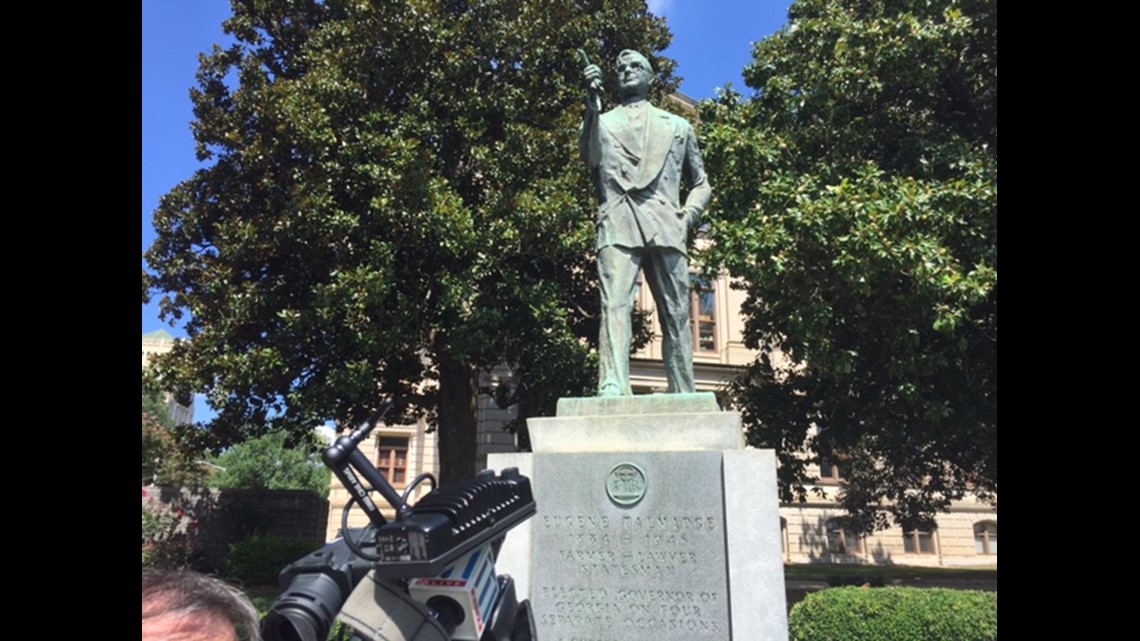Monument for Confederate general at Georgia state Capitol defaced ...