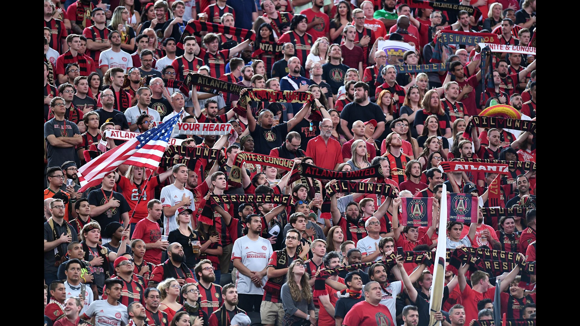 Arthur Blank hammers in Atlanta United's golden spike in front of ...