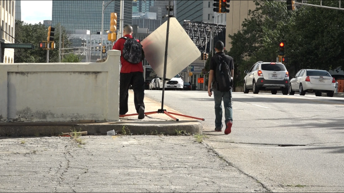 Commuter Dude: Pedestrians complain about signs blocking city sidewalks ...