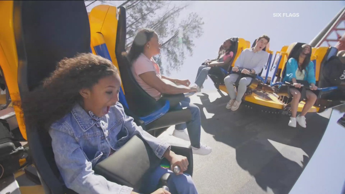 Six Flags Over Georgia new rollercoaster Georgia Gold Rusher opens ...