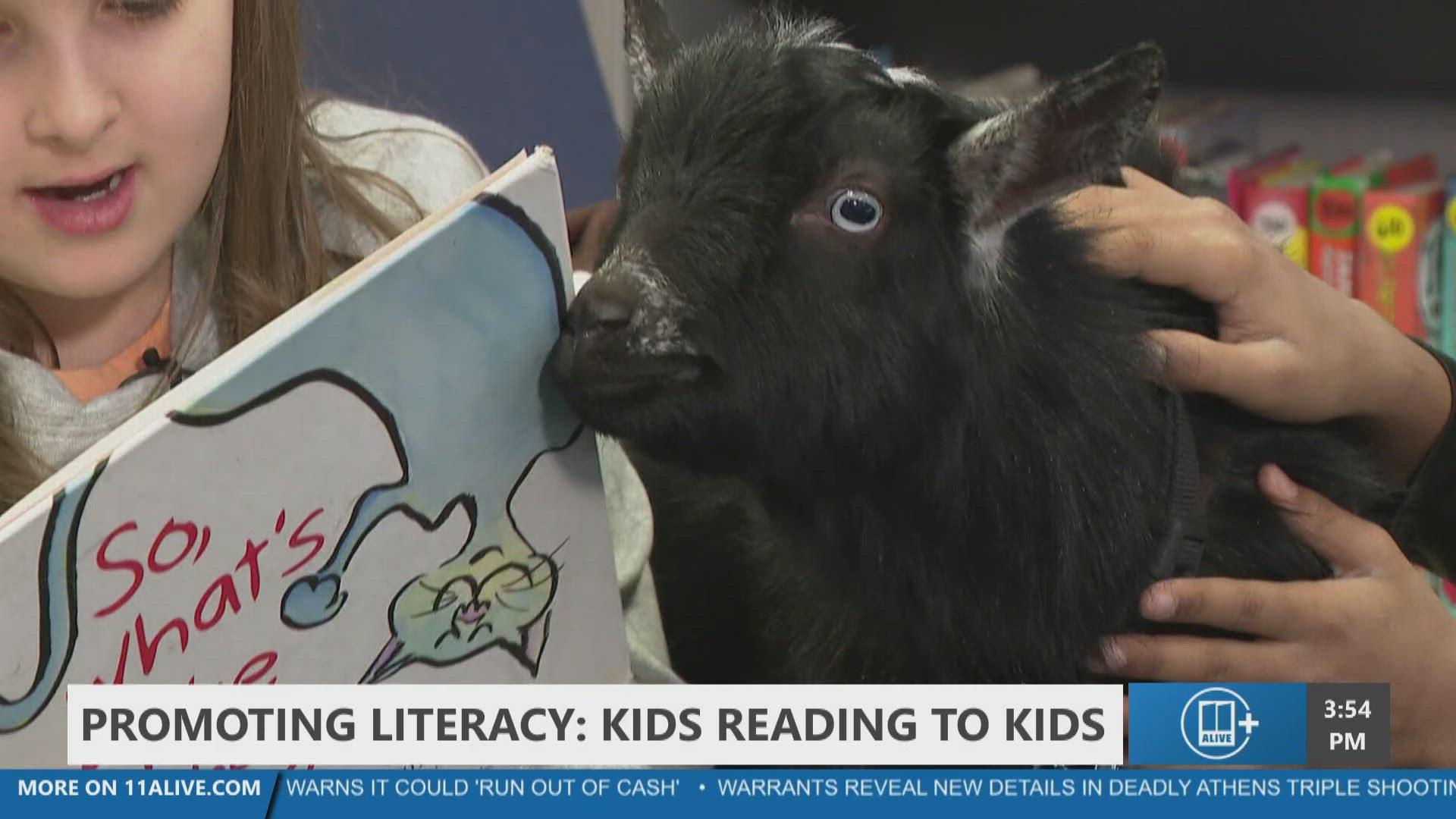 Kids read to goats in literacy program | 11alive.com