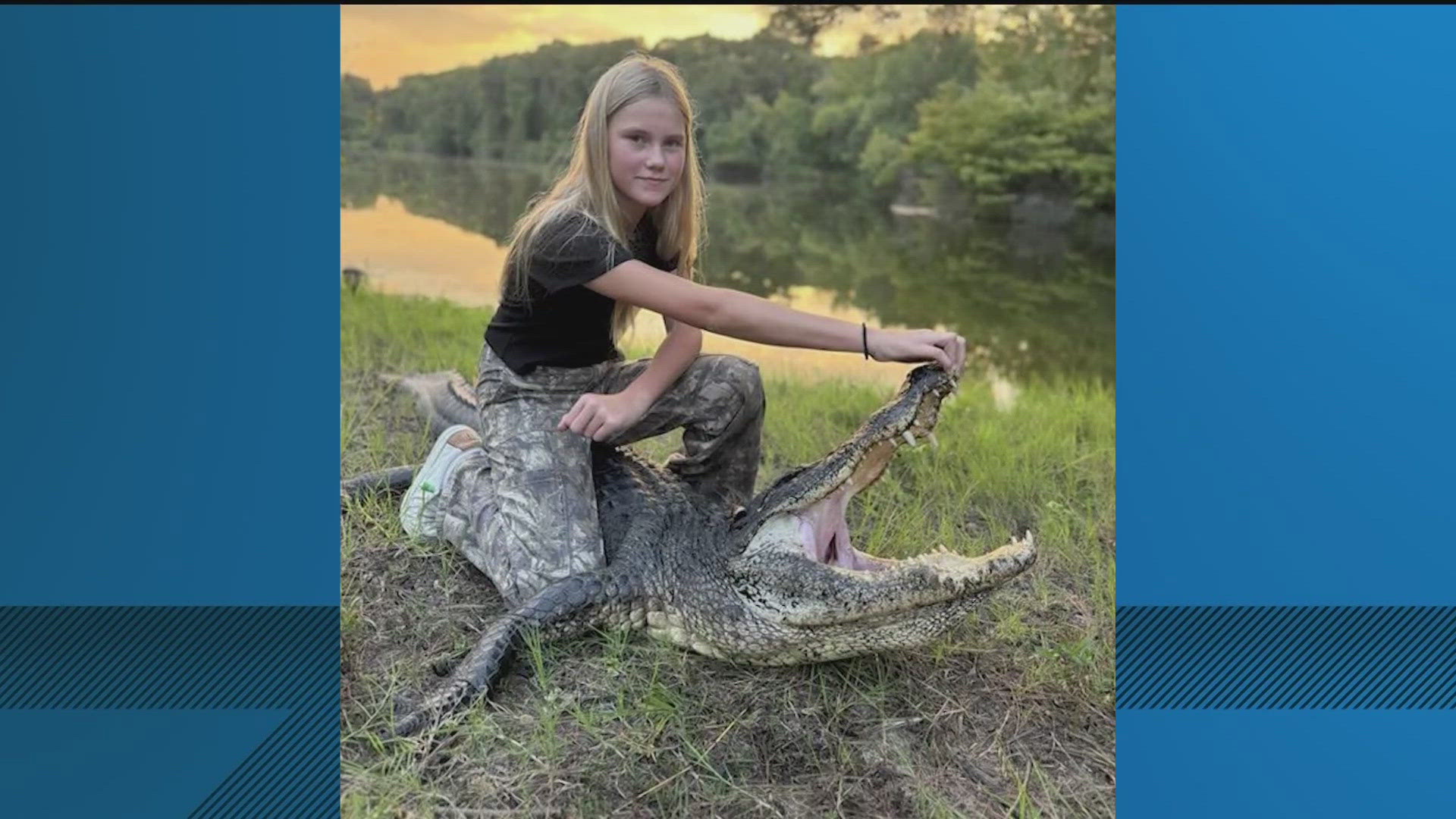11-year-old girl catches 350-pound alligator | 11alive.com