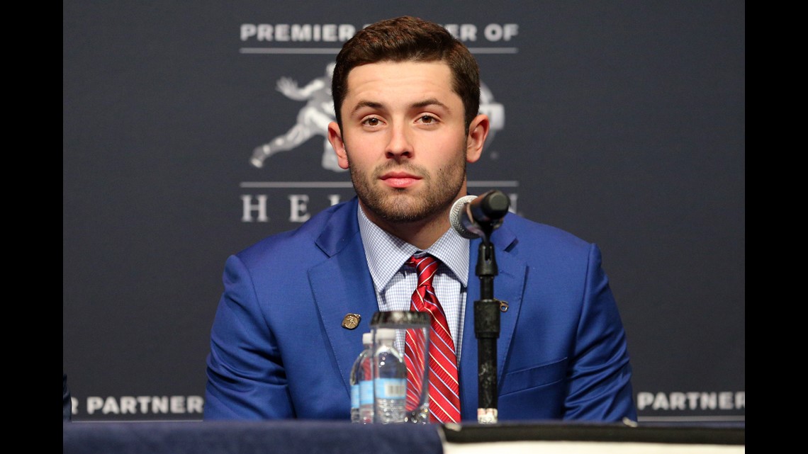 Oklahoma quarterback Baker Mayfield wins Heisman Trophy as top college player | 11alive.com