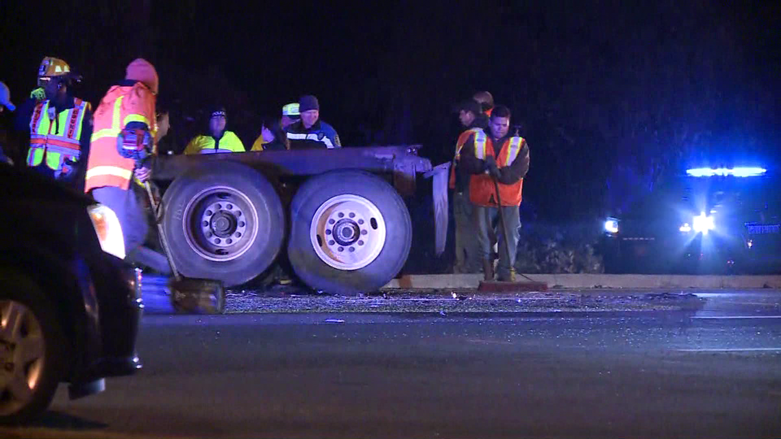 Driver killed after fiery crash with tractor trailer | 11alive.com