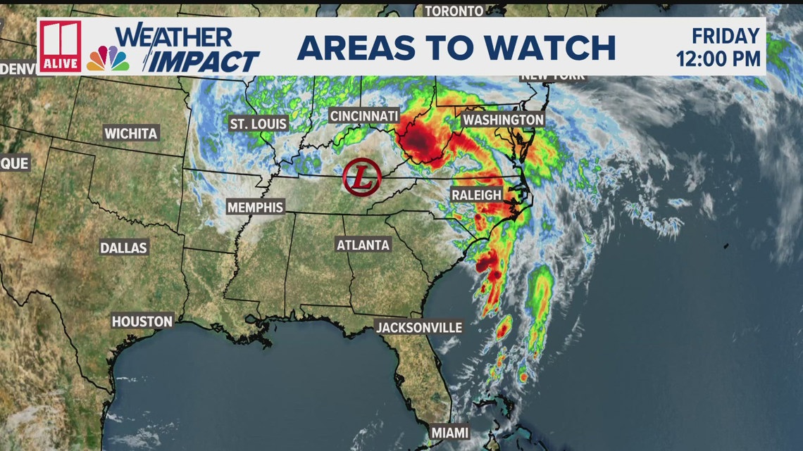 Weather forecast for metro Atlanta, north Georgia after Helene | 4p ...