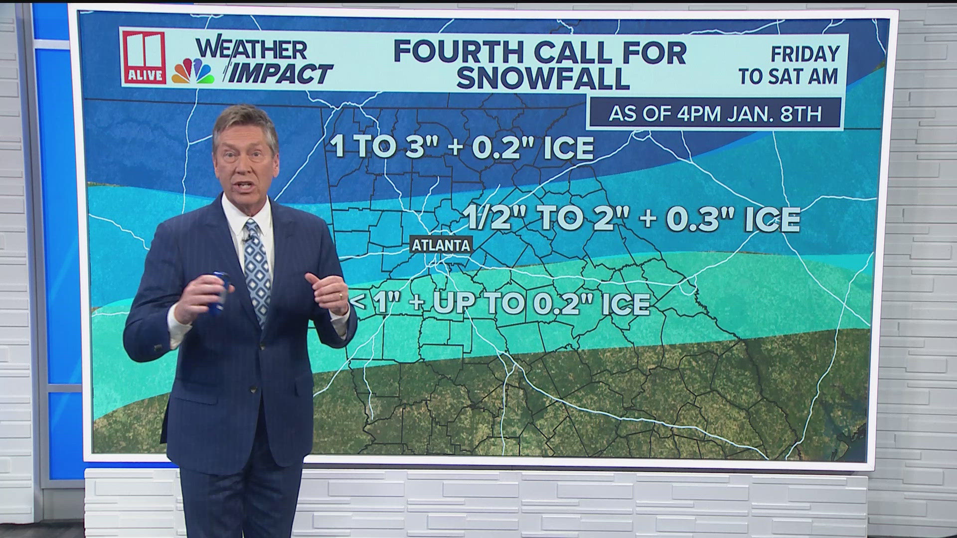 Here's how much snow and freezing rain will fall in Atlanta and north ...