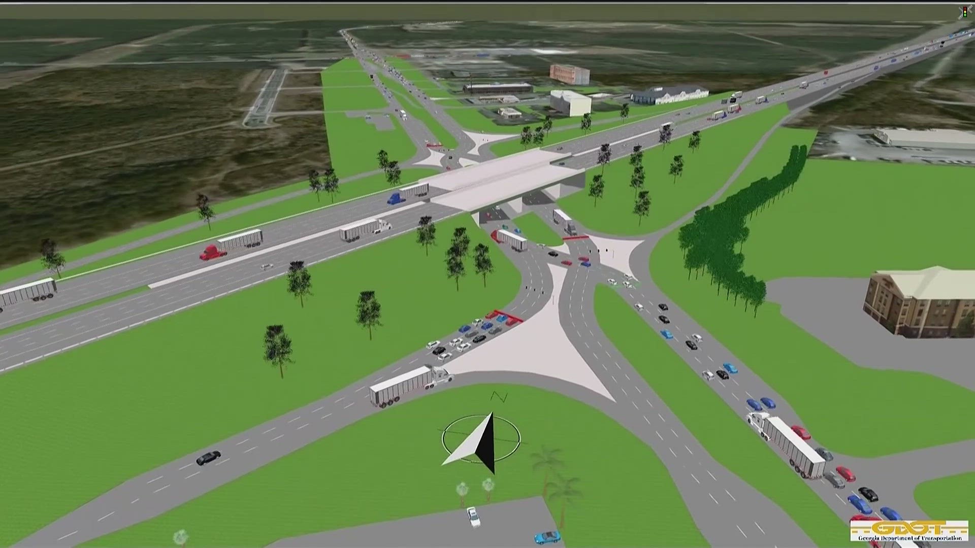 Diverging diamond explained | 11alive.com