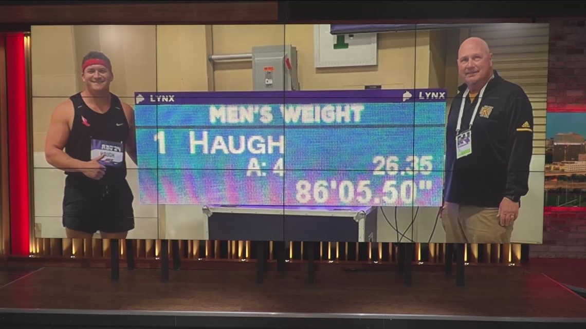Marietta Olympian sets world record in weight throw | 11alive.com
